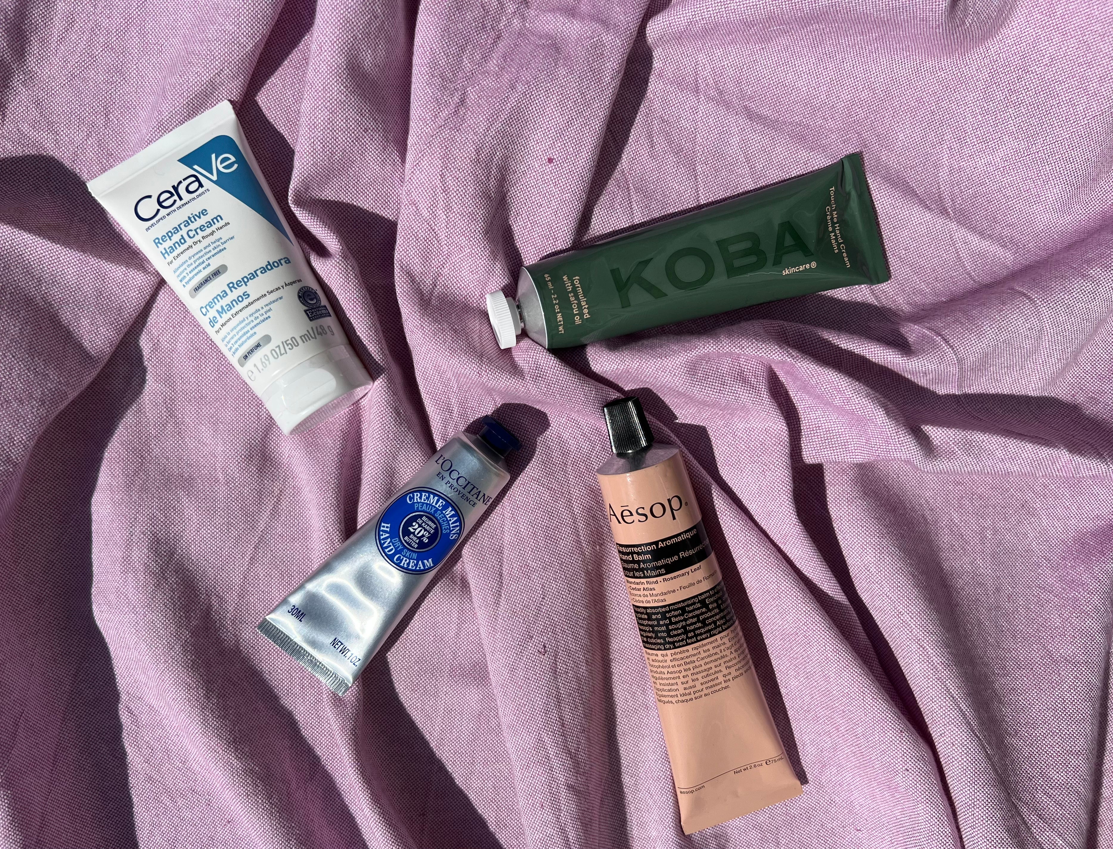 Hand creams that inspire us: L'Occitane, Aesop and CeraVe